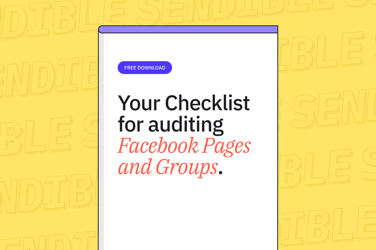 FREE TEMPLATE | Facebook Page and Group Audit Checklist